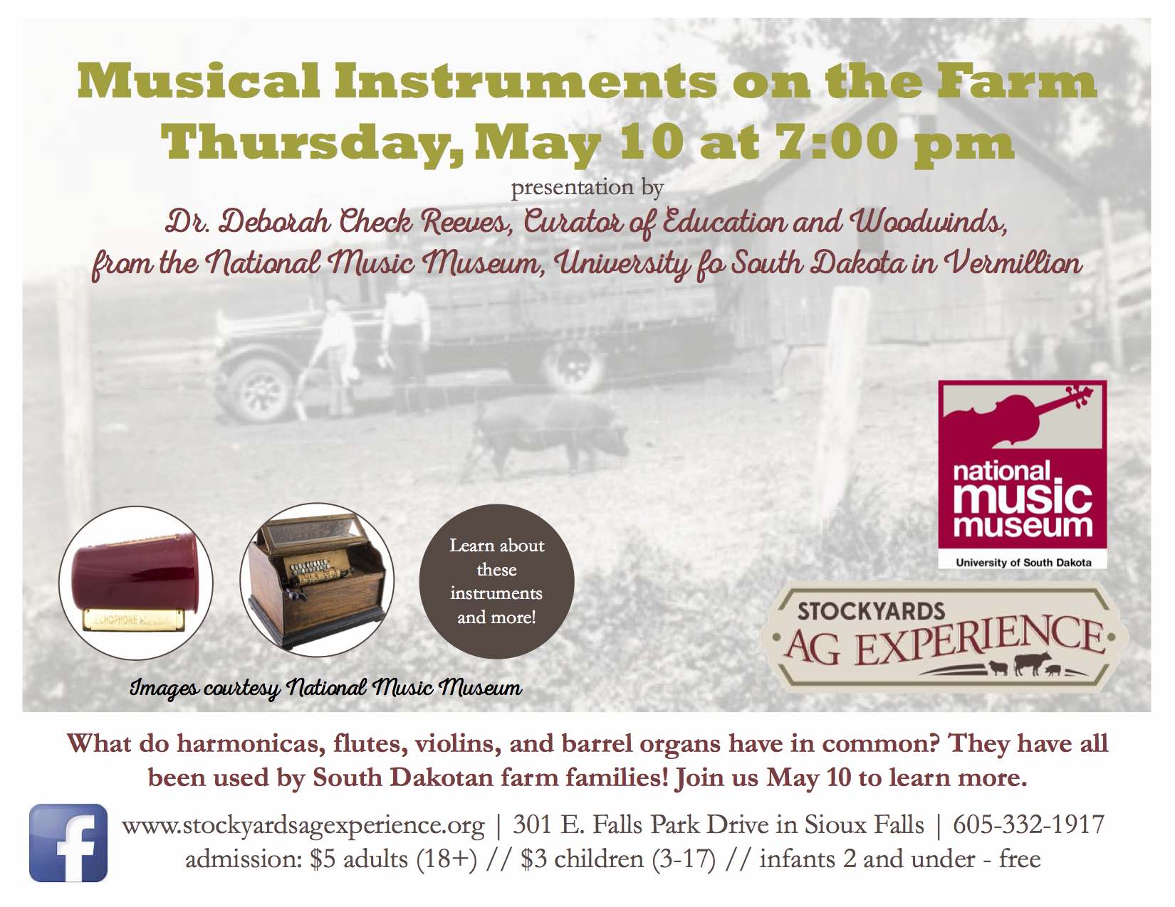 Musical Instruments on the Farm - May 10 - Stockyards Ag Experience